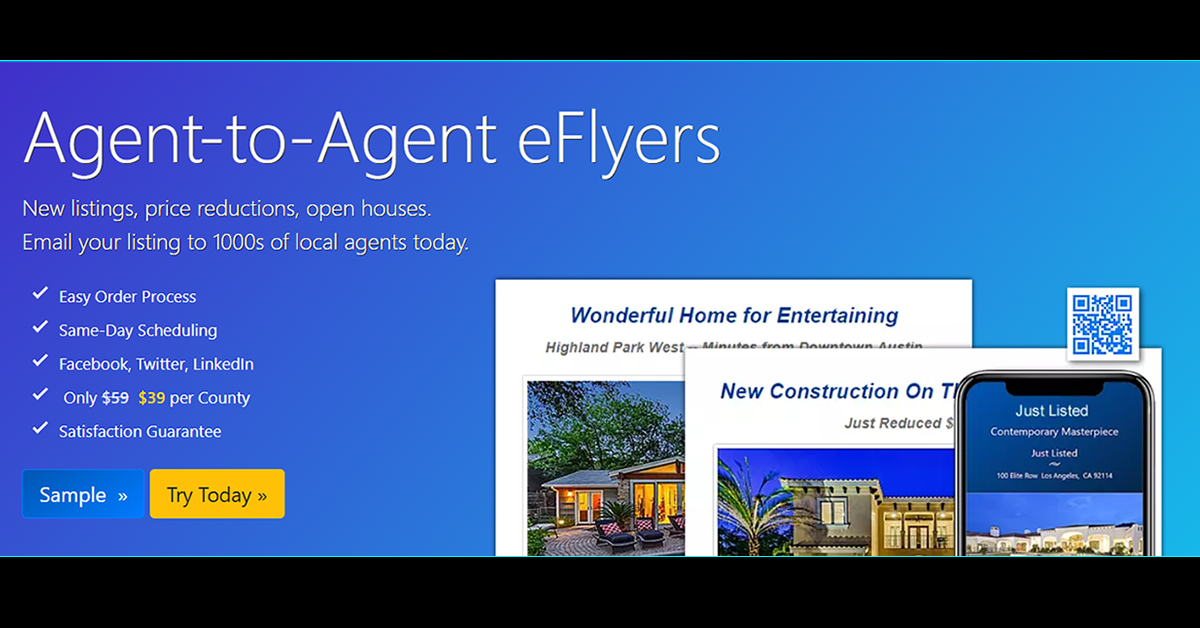 Real Estate eFlyers for Agents and Builders